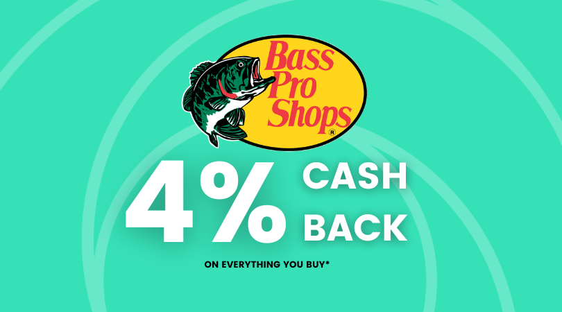 Get 4% Cash Back on Everything You Buy at Bass Pro Shops