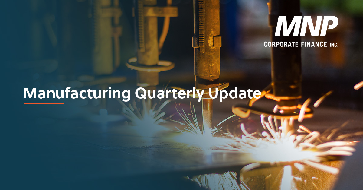 Corporate Finance: Manufacturing Quarterly Update - Q1 2022