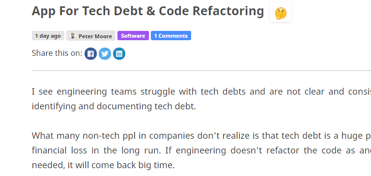 App for Tech Debt & Code Refactoring | Probstack