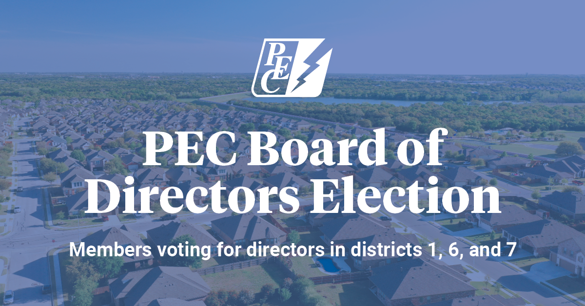 PEC Board of Directors Election - voting is open!