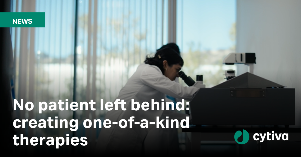 No patient left behind: creating one-of-a-kind therapies